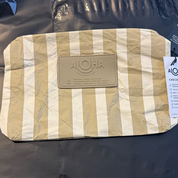 ALOHA Collection | Bags | Aloha Collection Beige And White Striped ...